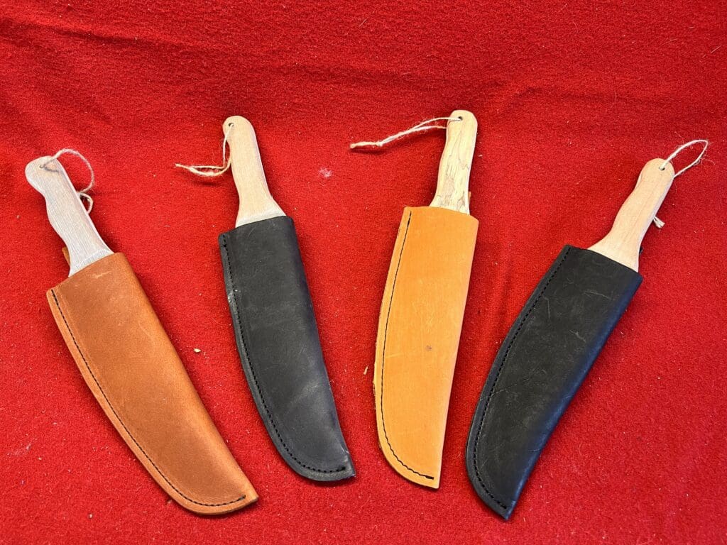 Toy Wood Bowie Knife with Leather Sheath ( kids toy ) Bowie-Y1-200 ...